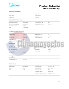 MRCT-250CWN1-Z(C)_cp | Climaproyectos S.A. de C.V.